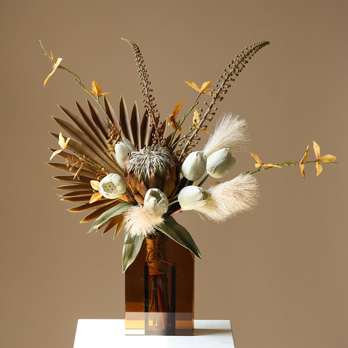 Elegant Fall Theme Floral Bouquets Arrangement | Luxury Faux Flowers
