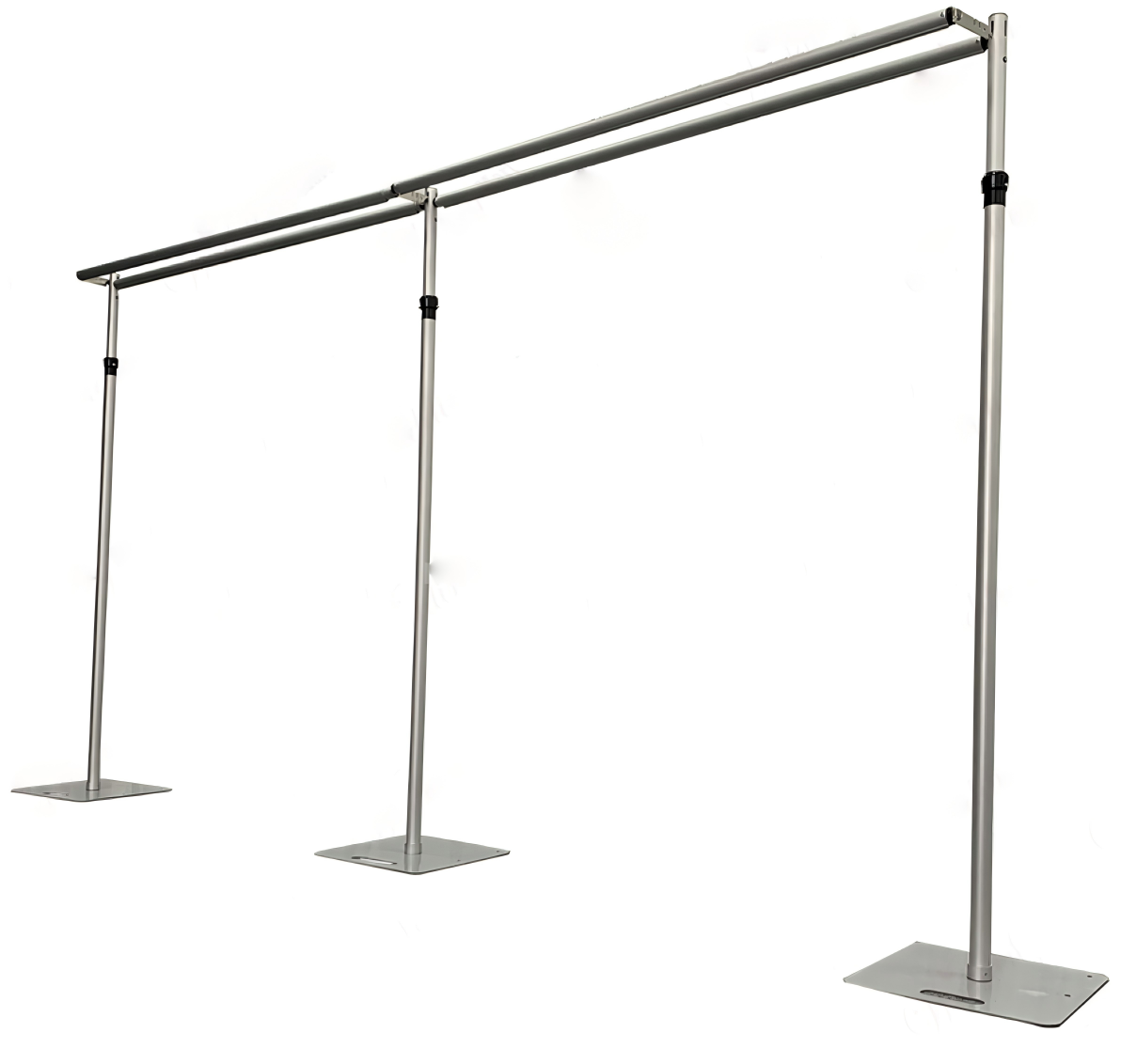 ValarFlower Adjustable Aluminum Dual-Layer Frame WeddingBackdrop Stand