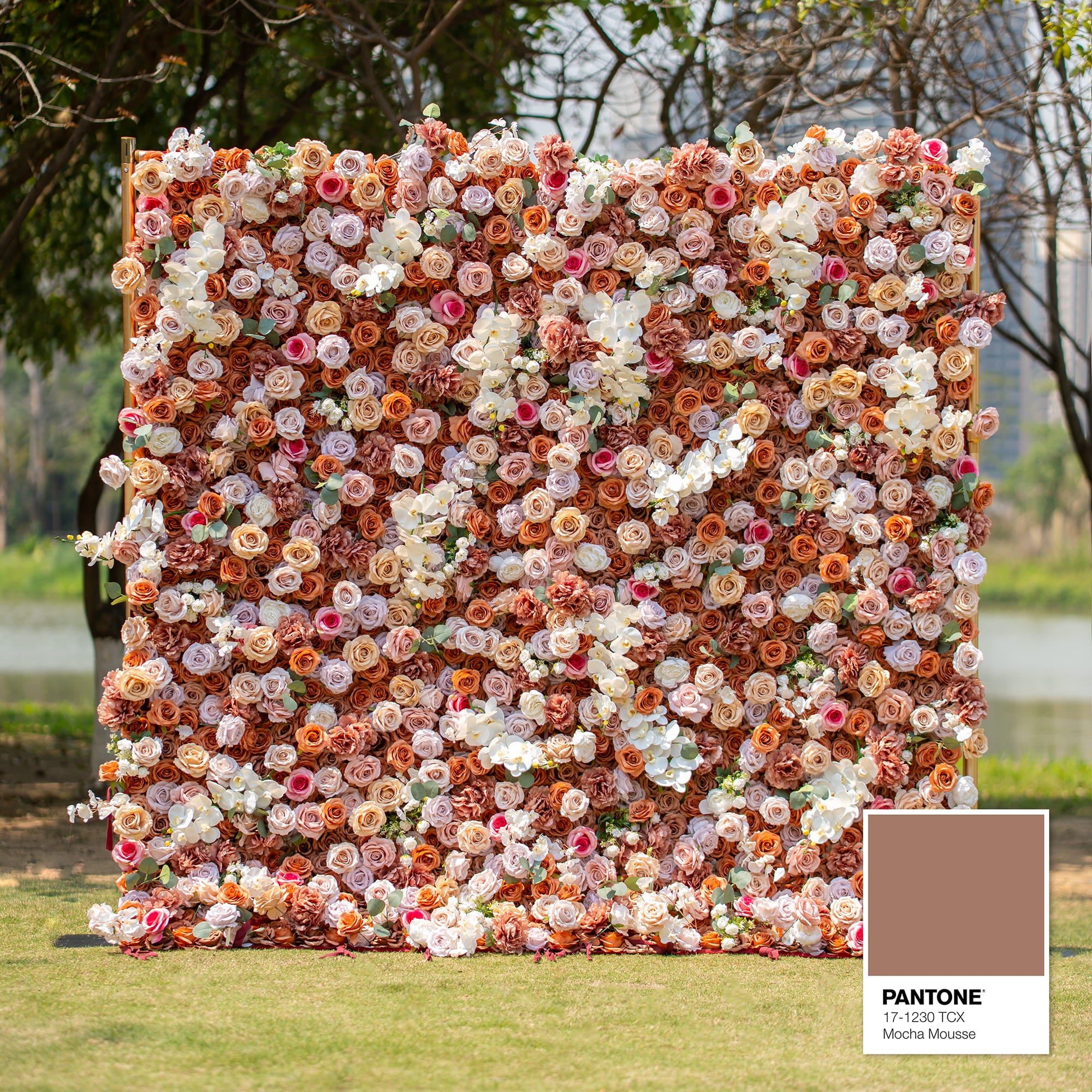 ValarFlower Opulent 5D Artificial Flower Backdrop Inspired by 2025's T
