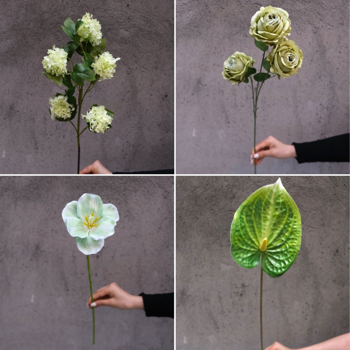 Artificial Single Flower Bouquet | Romantic Accent for Home Interior