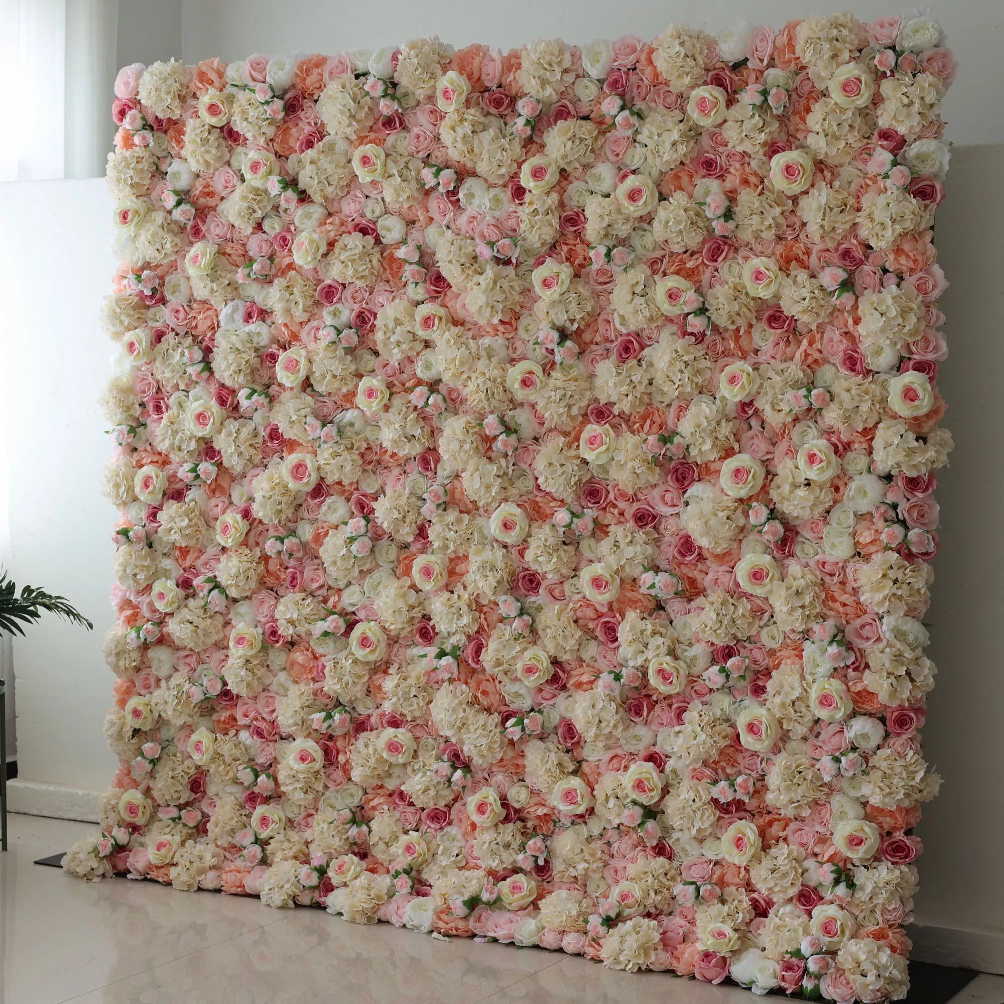 Valar Flowers Roll Up Fabric Artificial Sage Indian Red Core and Rose
